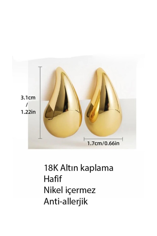 Küçük Veneta Chunky Damla Küpe - New Obsessions - Saç Aksesuarları ...