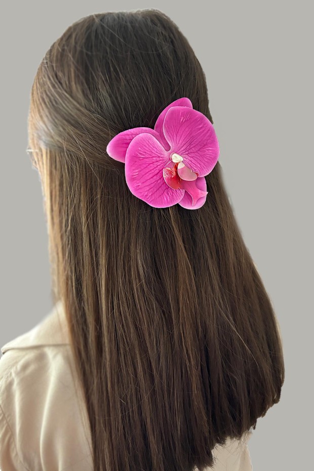 PENS-Aloha Orkide Çiçeği Süslü Çok Amaçlı Pens Toka - New Obsessions ...