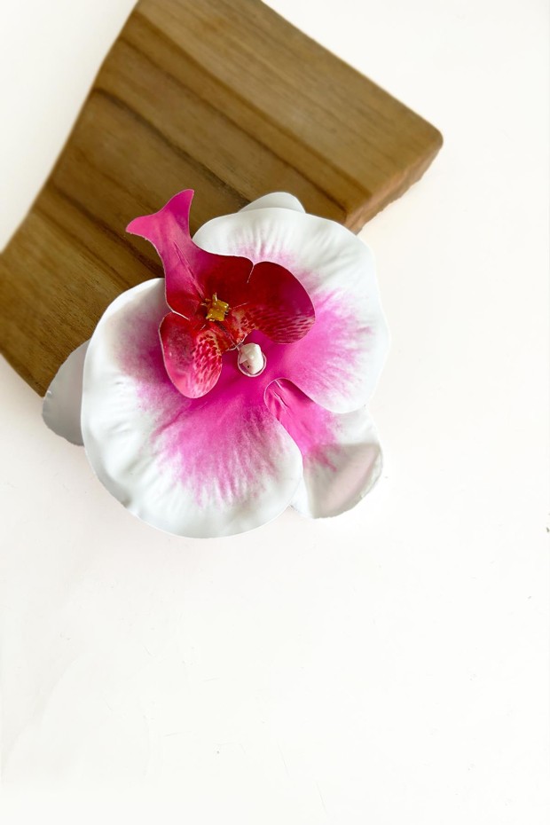 PENS-Aloha Orkide Çiçeği Süslü Çok Amaçlı Pens Toka - New Obsessions ...