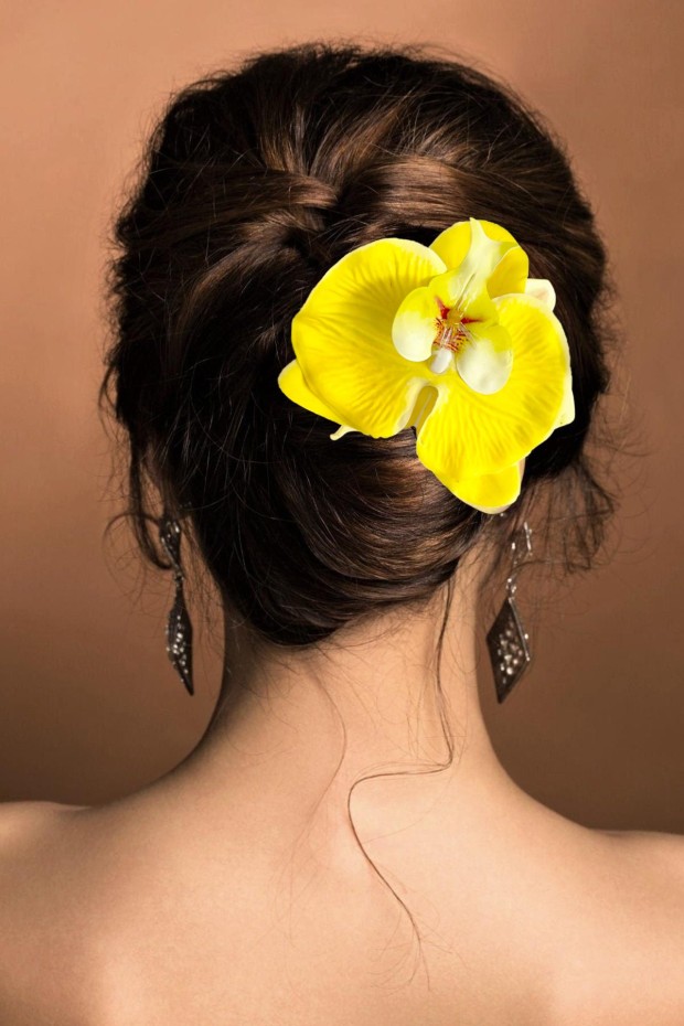 PENS-Aloha Orkide Çiçeği Süslü Çok Amaçlı Pens Toka - New Obsessions ...