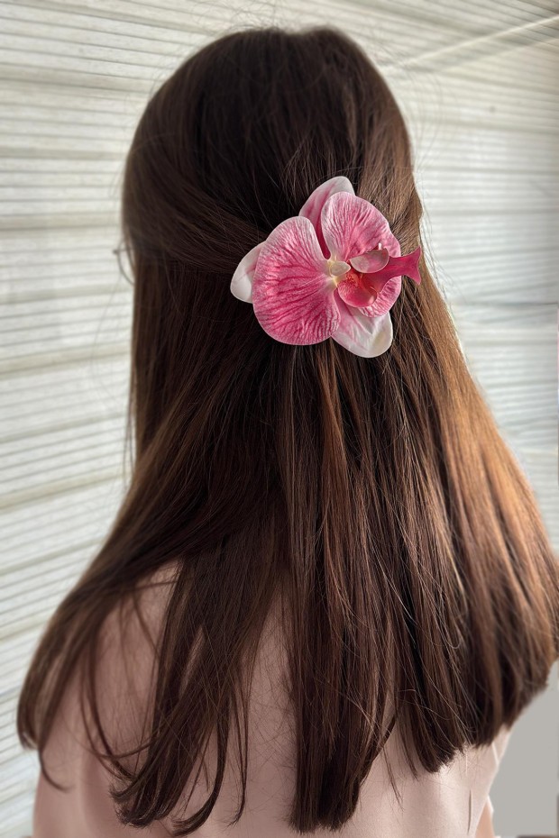 PENS-Aloha Orkide Çiçeği Süslü Çok Amaçlı Pens Toka - New Obsessions ...