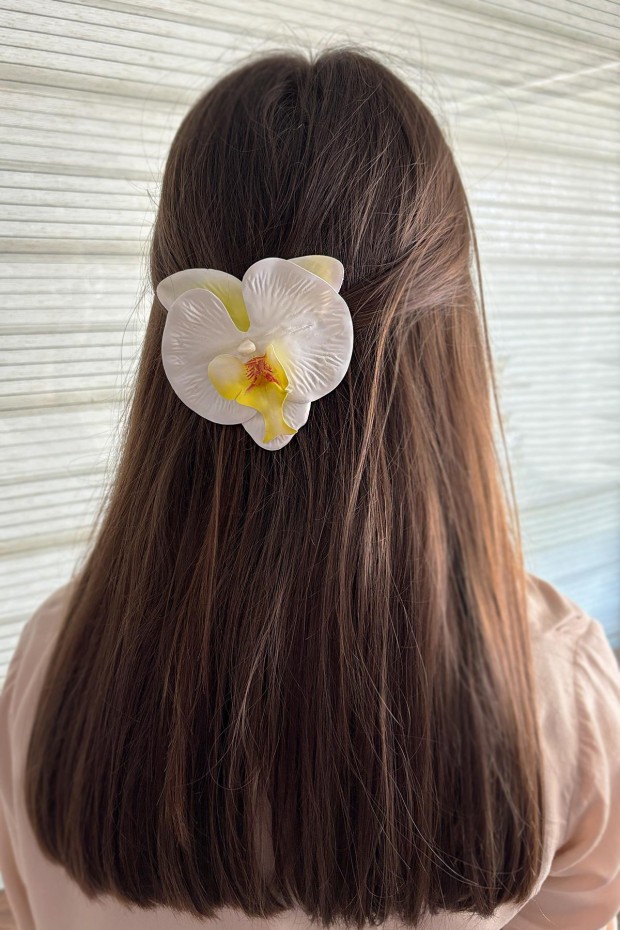 PENS-Aloha Orkide Çiçeği Süslü Çok Amaçlı Pens Toka - New Obsessions ...