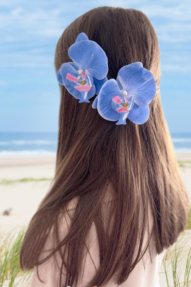 PENS-Aloha Orkide Çiçeği Süslü Çok Amaçlı Pens Toka - New Obsessions ...