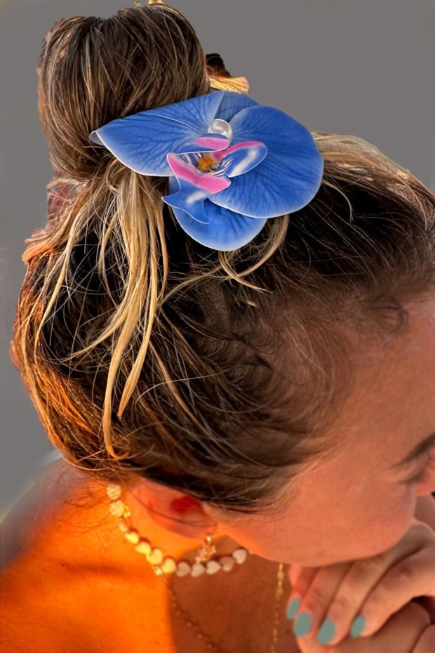 PENS-Aloha Orkide Çiçeği Süslü Çok Amaçlı Pens Toka - New Obsessions ...