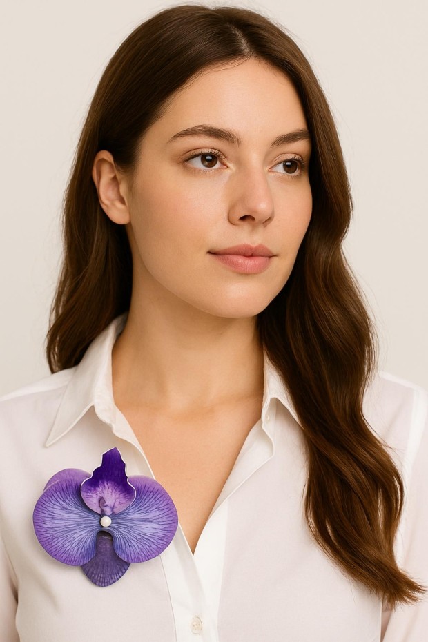 PENS-Aloha Orkide Çiçeği Süslü Çok Amaçlı Pens Toka - New Obsessions ...